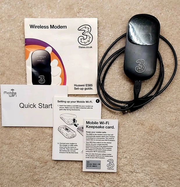 HUAWEI E585 POCKET WiFi Hotspot Modem Router/Mobile Broadband (3G, SIM ...