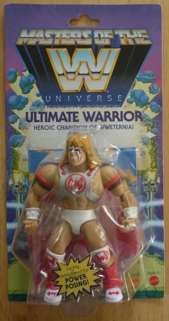 MATTEL WWE WRESTLING MOTU Figure *ULTIMATE WARRIOR* MOC Series 6 wwf nxt dx hasbro £28.67 ...