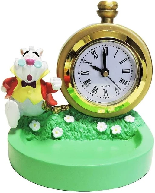 DISNEY ALICE IN Wonderland White Rabbit Clock & Tray Japan £51.04 ...