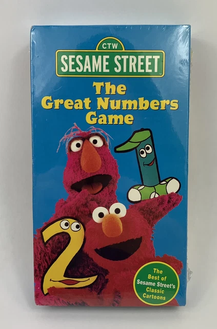 VHS SESAME STREET The Great Numbers Game VHS 1998 Factory Sealed New £ ...