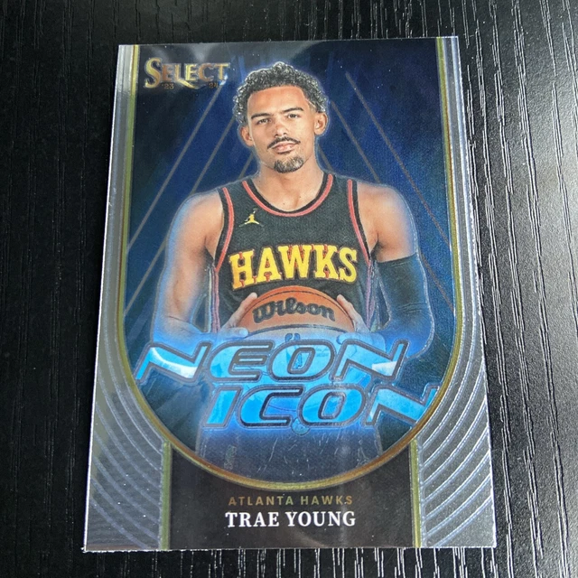 2023-24 PANINI SELECT Trae giovani icone al neon inserto Atlanta Hawks #18 EUR 1,67 - PicClick IT