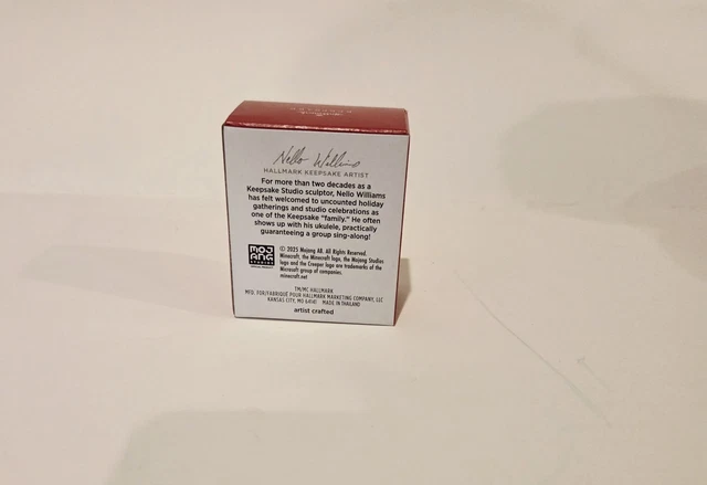 HALLMARK KEEPSAKE ORNAMENT 2025 MINIATURE Minecraft Alex, Steve, And ...