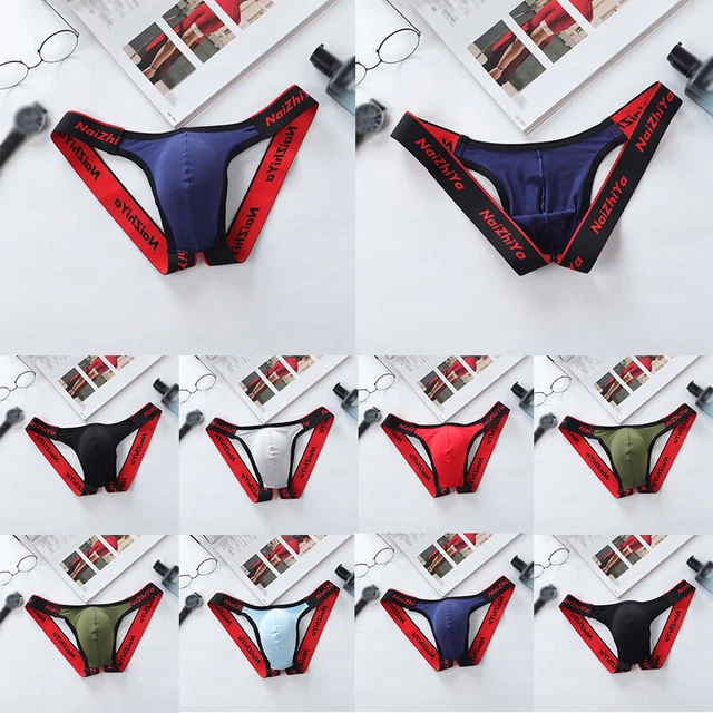 MEN SEXY LOW Rise G-strings Thong Jock Strap Underwear Panties Briefs ...