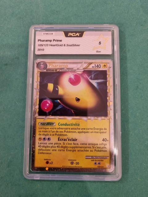 CARTE POKÉMON GRADÉE Pharamp Prime PCA 5 Heartgold Sousilver 2010 FR EUR 35,00 - PicClick FR