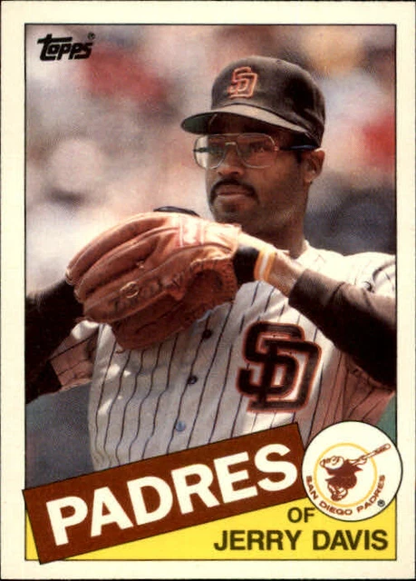 1985 TOPPS TRADED San Diego Padres carte de baseball #28T Jerry Davis ...