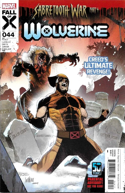 WOLVERINE #44 (VOL 7) Sabretooth War Marvel Apr 2024 Comme Neuf 1Er ...
