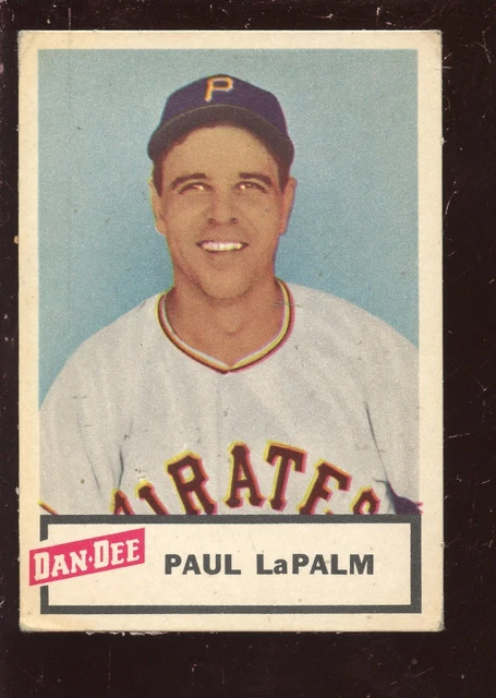1954 DAN DEE carte de baseball puce de pomme de terre Paul LaPalm ...