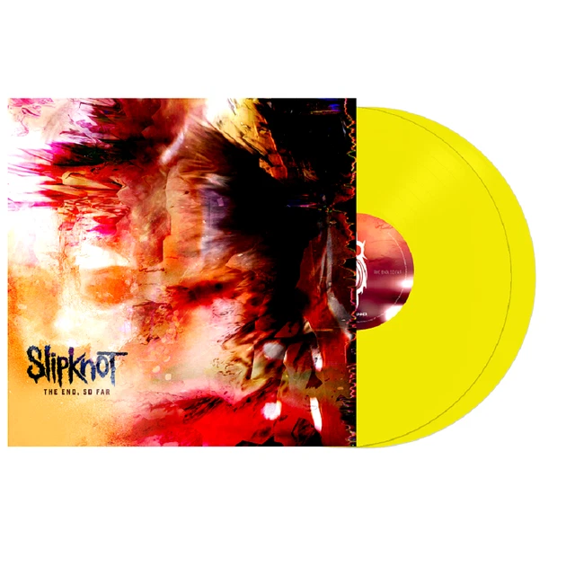SLIPKNOT THE END So Far... 2LP Vinyl Neon Yellow RARE w/MISPRINT ...