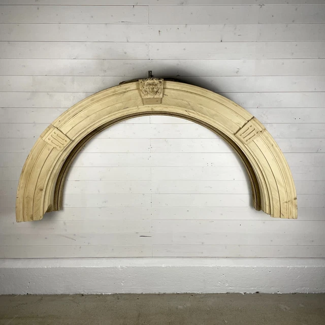 RECLAIMED ANTIQUE PINE Arch with Carved Lion Head £475.00 - PicClick UK