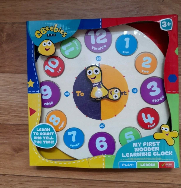 BBC CBEEBIES MY First Clock, learning clock, learn to tell the time ...
