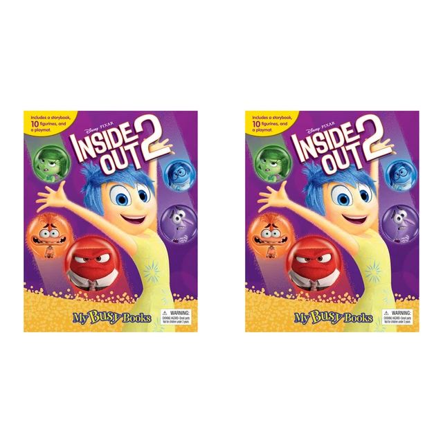 2X DISNEY INSIDE Out 2 My Busy Books Kids/Child Storybook/Toy Activity ...