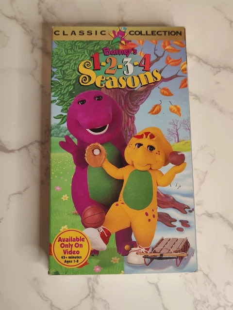 BARNEY - BARNEYS 1-2-3-4 Seasons (VHS, 1996) EUR 8,69 - PicClick FR