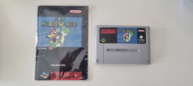 SUPER MARIO WORLD Anleitung Super Nintendo SNES Modul ohne OVP (SNES ...