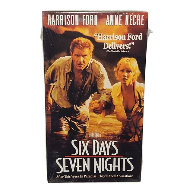 SIX DAYS, SEVEN Nights (VHS Movie 1998) Harrison Ford Anne Heche New ...