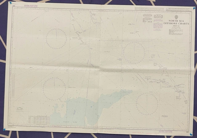 ADMIRALTY 267 NORTH Sea Offshore Charts Vintage Map Antique Marine Ship ...