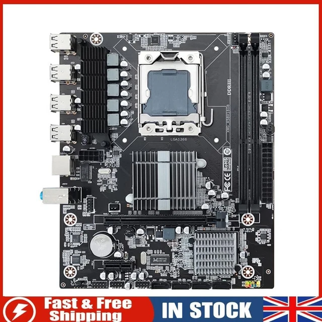 X58 COMPUTER MOTHERBOARD 32GB RAM SATA Desktop Motherboard Dual Channel ...