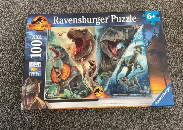 RAVENSBURGER JURASSIC WORLD Dominion Puzzle XXL 100 Piece Dinosaur ...