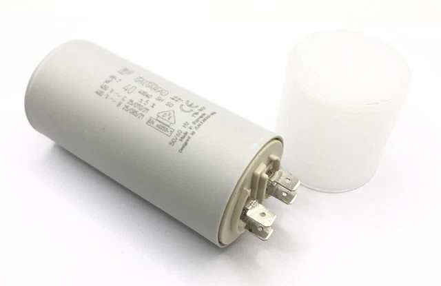 ITALFARAD 40UF ELECTRIC Motor Run Capacitor 40mfd Spade & Cap 400/450v ...