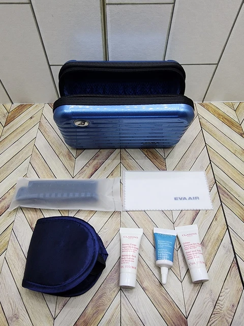 RIMOWA EVA AIR First Class Amenity Kit Toiletry Travel Blue Case ...