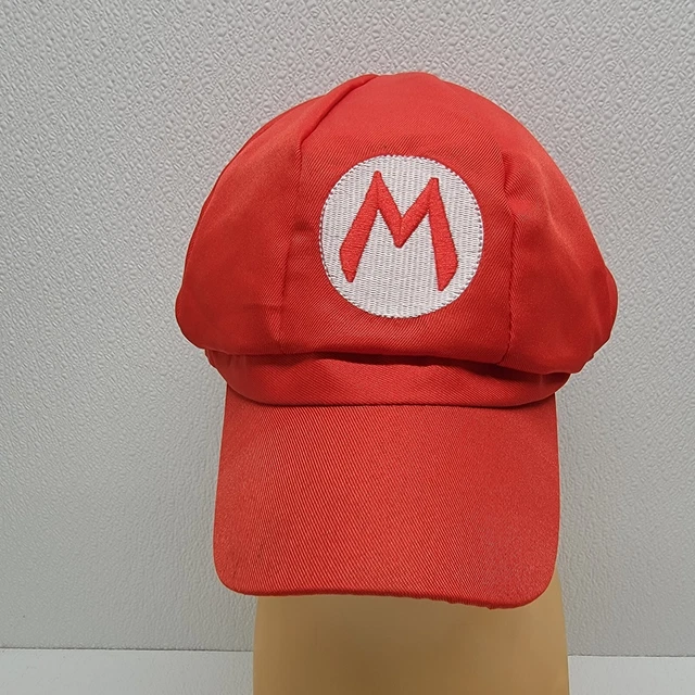 SUPER MARIO BROS. Retro Red Mario Costume Cosplay Embroidered Hat Cap £ ...