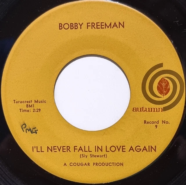BOBBY FREEMAN. I'LL never fall in love. Original. Wigan Casino Northern ...