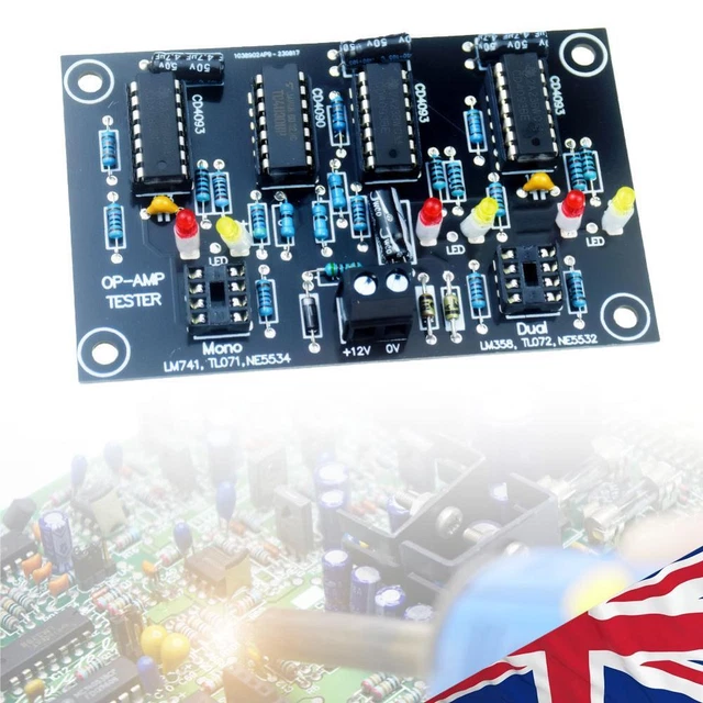 SINGLE DUAL OPAMP Single Op Amp Dual Op Amp OP AMP Tester TL071 TL072 ...
