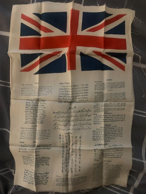 RARE ORIGINAL WW2 RAF Blood Chit, 17 Language £159.00 - PicClick UK