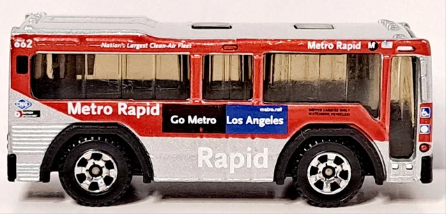 MATCHBOX CITY BUS #35 ~ Los Angeles Metro Rapid / Rapid Diecast Loose ...