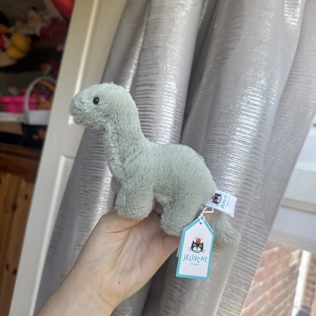 JELLYCAT RETIRED MINI Fossilly Brontosaurus Dinosaur £30.00 - PicClick UK