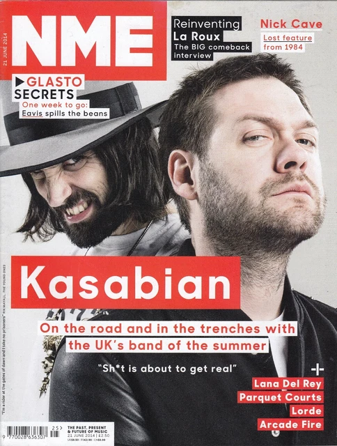 NME MAGAZINE - 21 June 2014 - 101 KASABIAN front cover - NEW £12.99 ...