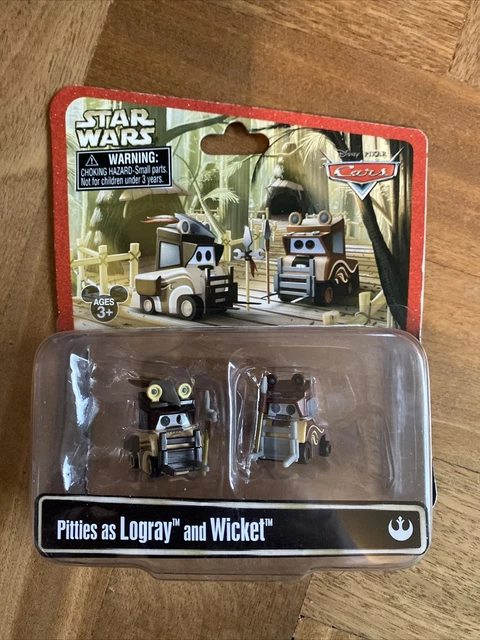 DISNEY PIXAR CARS STAR WARS PITTIES as LOGRAY and WICKET diecast Ewoks ...