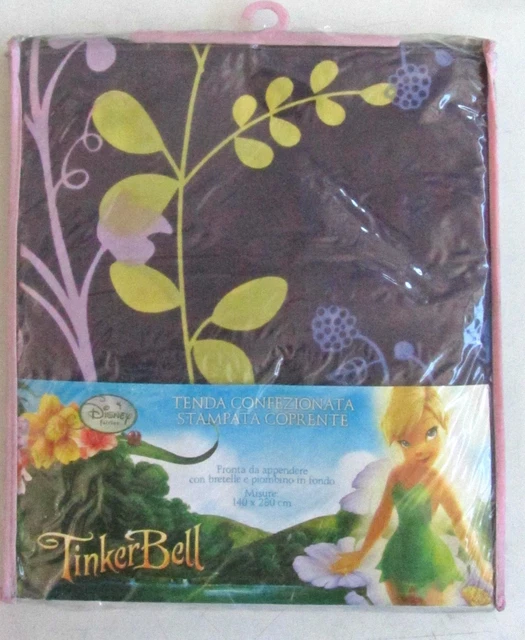 TENDA STAMPATA COPRENTE Trilly Peter Pan Disney Faires Fatina 140x280 ...
