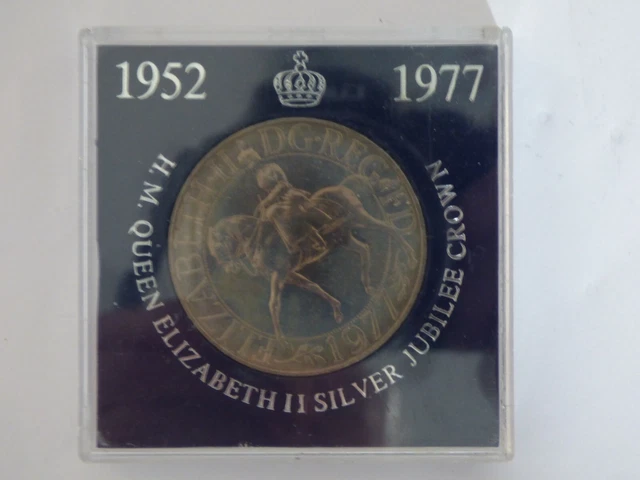 H.M.QUEEN ELIZABETH II Silver Jubilee Crown 1952-1977 In Unopened ...