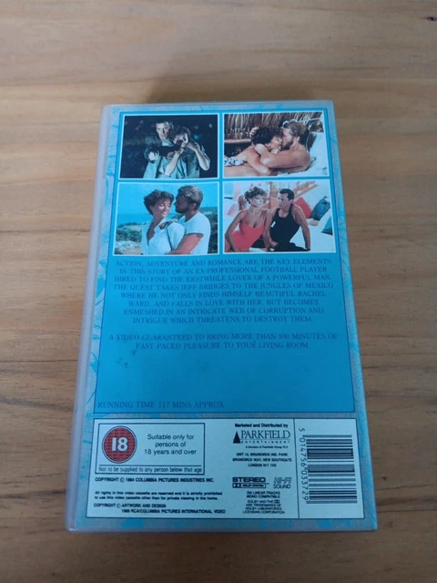 AGAINST ALL ODDS VHS Rachel Ward Jeff Bridges James Woods TESTED ...