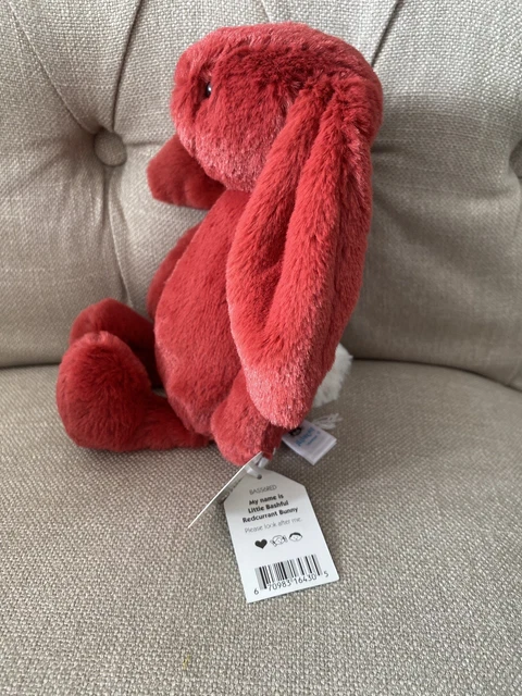 JELLYCAT LITTLE BASHFUL Redcurrant Bunny BNWT £21.00 - PicClick UK