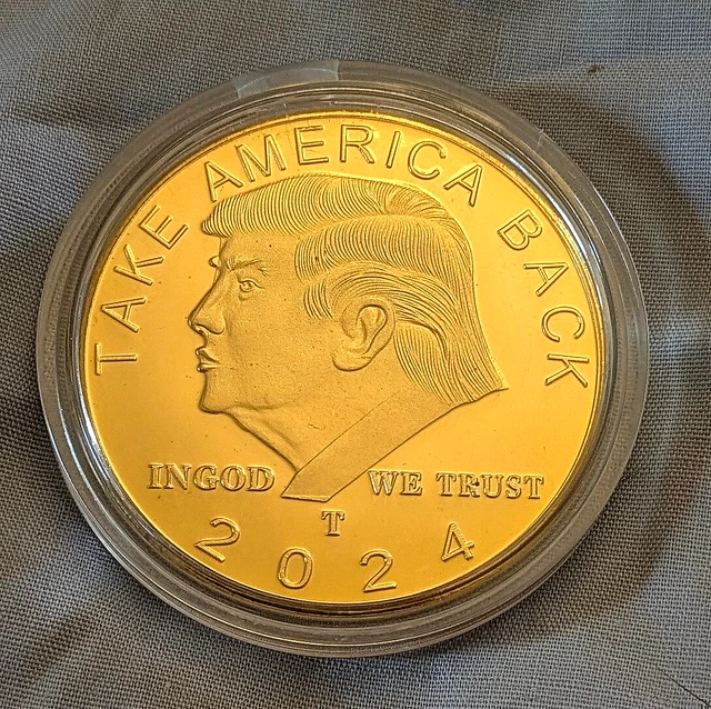DONALD TRUMP GOLD Coin Take America Back C MAGA United States of USA ...