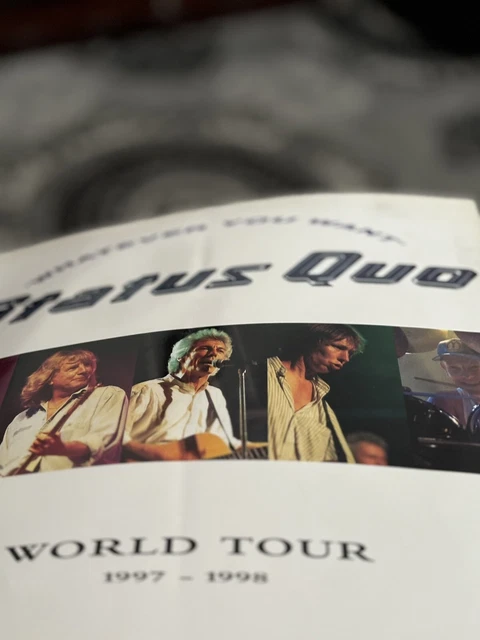 STATUS QUO : « Whatever You Want » programme officiel du World Tour ...