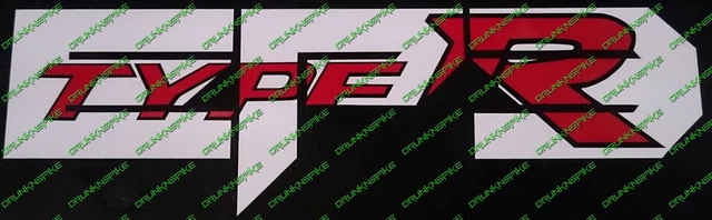 HONDA CIVIC TYPE R EP3 MERGED CAR WINDOW STICKER DECAL JDM CHOPPED VTEC ...