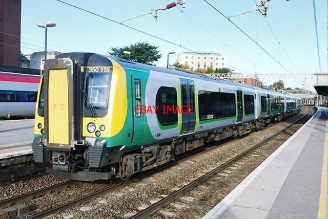 PHOTO CLASS 350 4-Car Emu No 350 118 View 2 At Watford Jct On A Euston ...