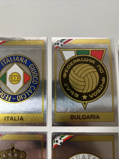 PANINI WM 86 MEXICO 1986 WORLD CUP Stickers BADGES ORIGINAL FULL SET OF ...