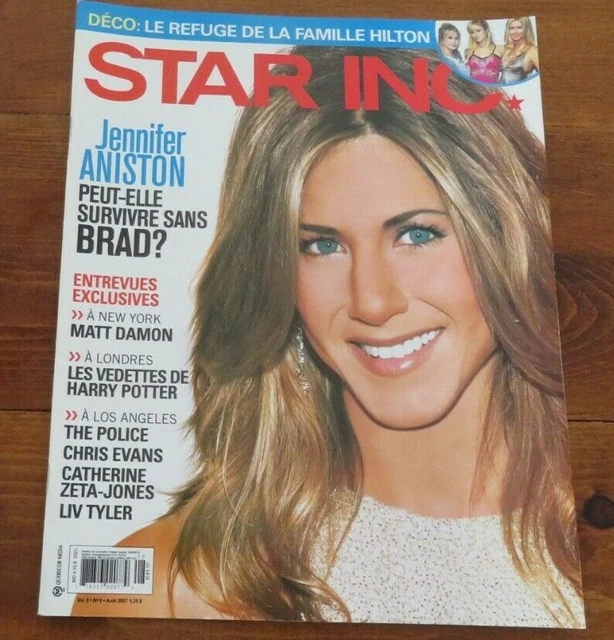 STAR INC 2007 Jennifer Aniston CHRIS EVANS Marilyn Manson MATT DAMON ...