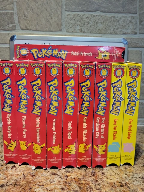 POKEMON VHS LOT OF 10 Pikachu VHS Pioneer, Viz Video. Nintendo 1 sealed ...