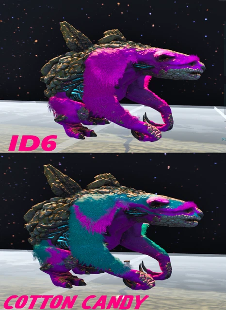 ARK SURVIVAL ASCENDED cotton candy id6 dust poly bp gems obi gacha pve ...