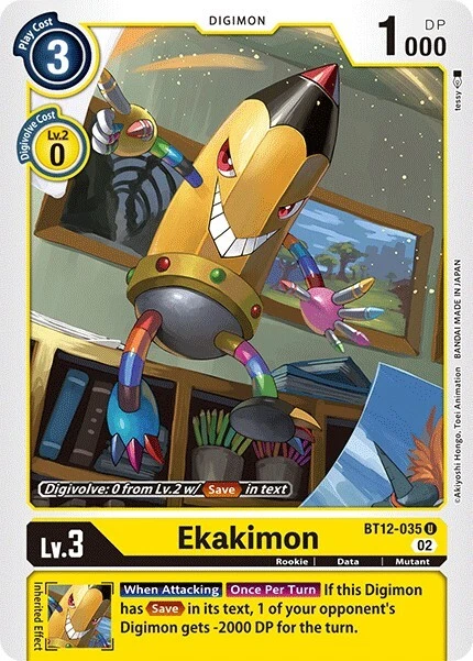 BT12-035 U EKAKIMON Digimon BT12-035 Digimon EUR 1,00 - PicClick FR