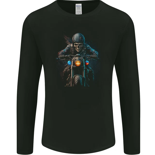 CRÂNE MOTO MOTARD Moto Grim Reaper 32 Hommes T-Shirt EUR 18,50 - PicClick FR