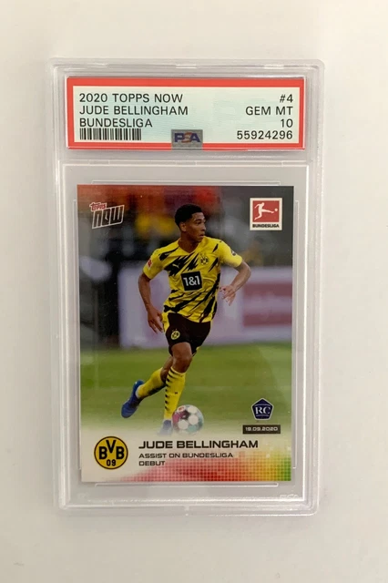 JUDE BELLINGHAM 2020 Topps Now Rookie RC Soccer Card DORTMUND #4 Mint ...