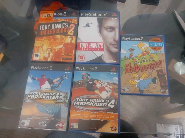 PLAYSTATION 2 PS2 Games BUNDLE Tony Hawk Skateboard The Simpsons ...