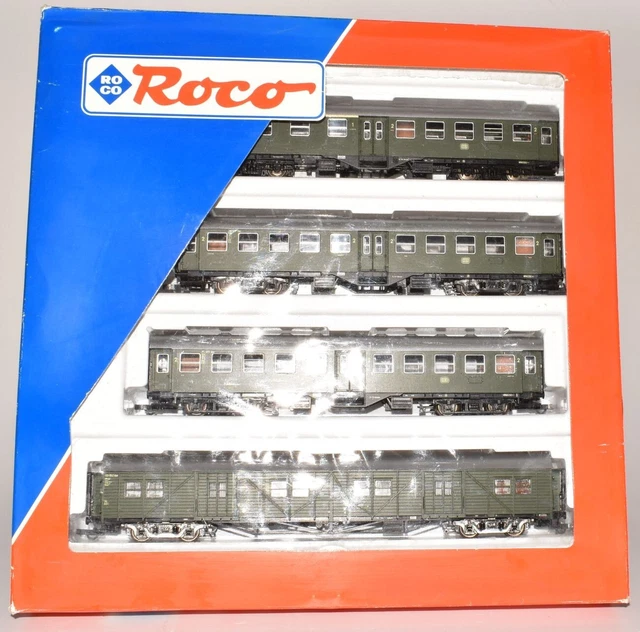 ROCO H0 44053 Nahverkehrswagen Set 4tlg. Umbauwagen DB in Ep. III KKK/NEM OVP EUR 79,06 ...