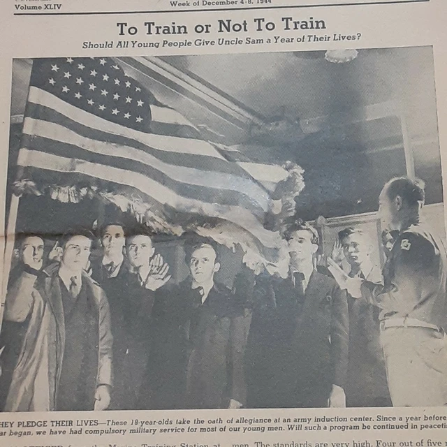 WW2 CURRENT EVENTS National school newspaper 12/4-8/1944 General Patton ...