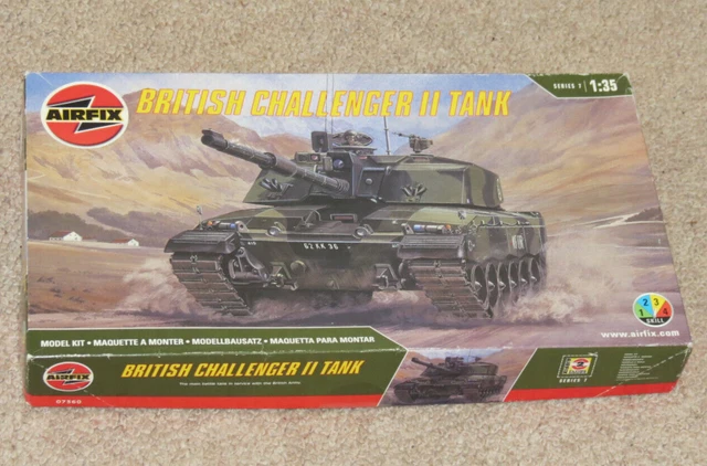 AIRFIX BRITISH CHALLENGER II Tank 1:35 Model Kit Open Box 07360 Sealed ...